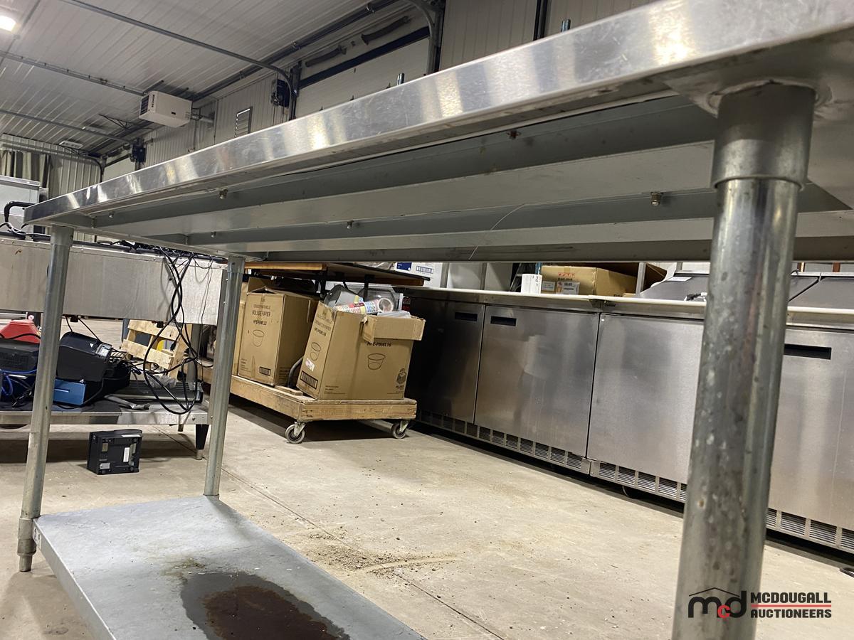 6' Stainless Steel Commercial Prep Table