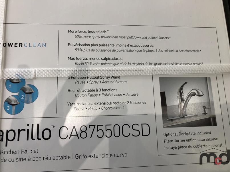 Moen Caprillo Pull Out Kitchen Faucet