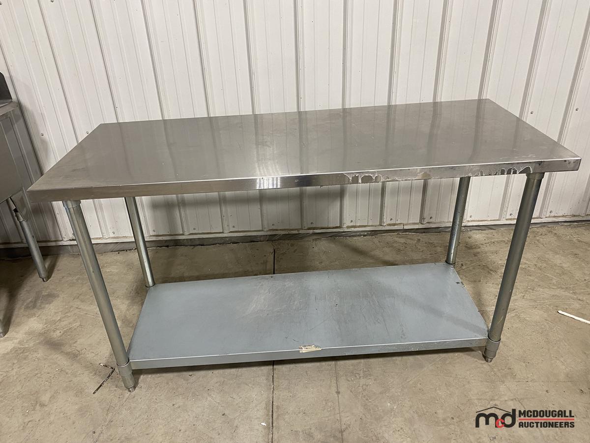 5' Stainless Steel Commercial Prep Table