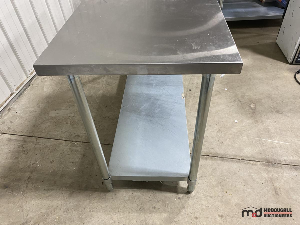 5' Stainless Steel Commercial Prep Table