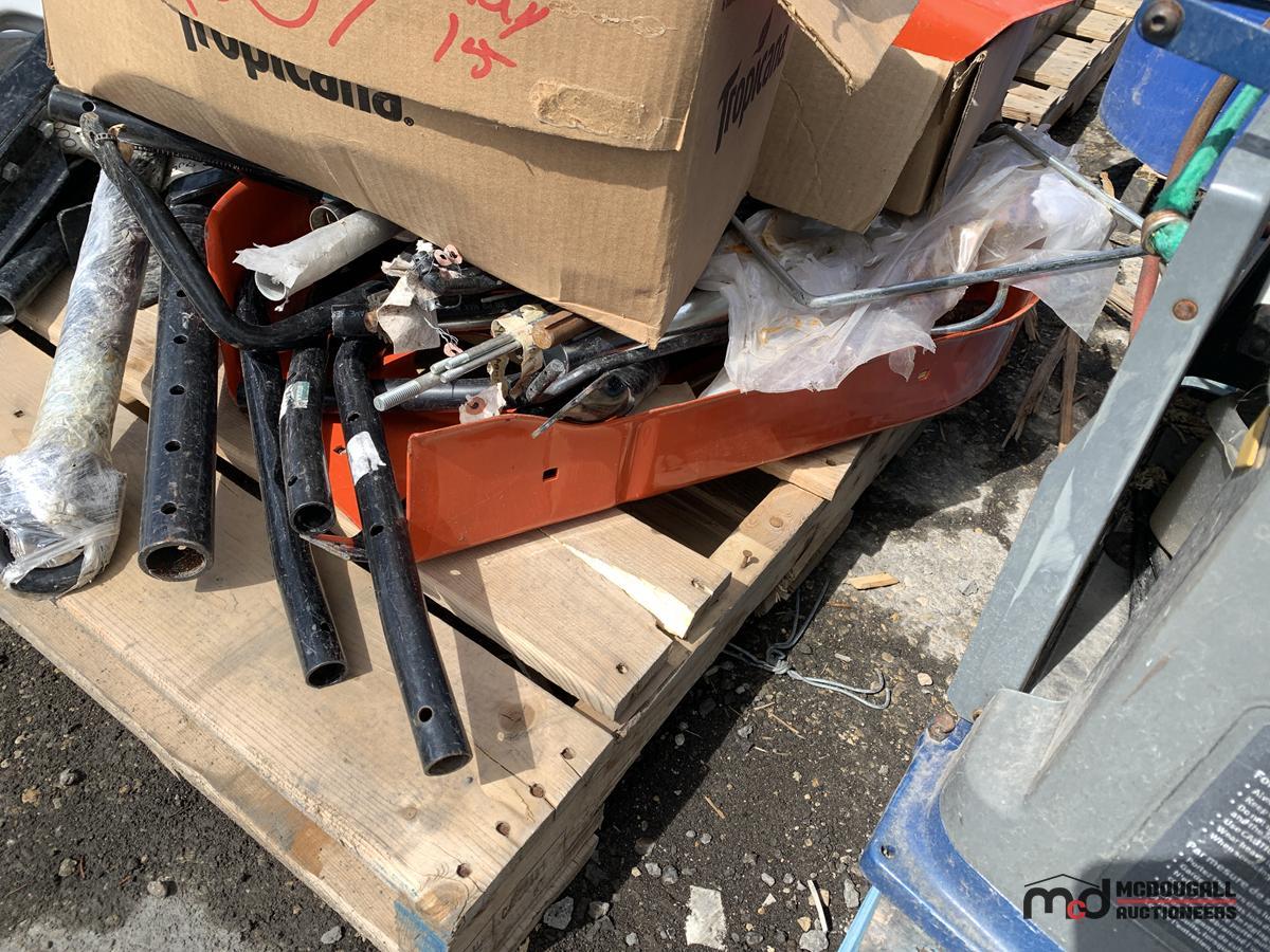 Pallet of Small Engine Parts and Lawn Mower Parts