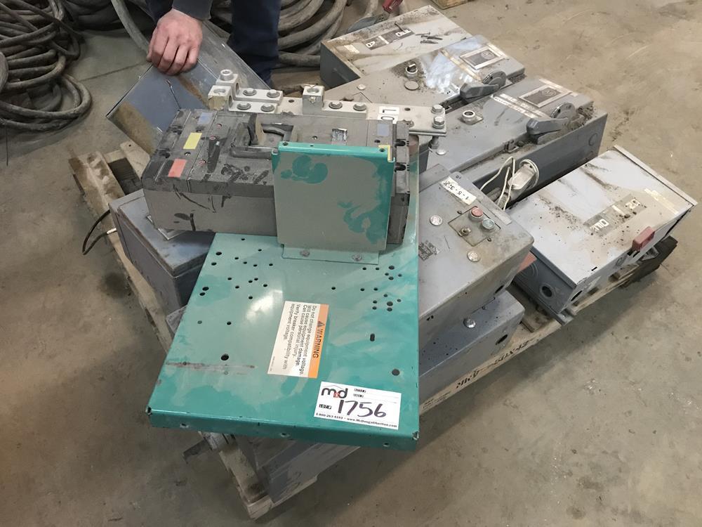 Pallet of Disconnects, Power Switches, Breakers Etc. (Offsite)