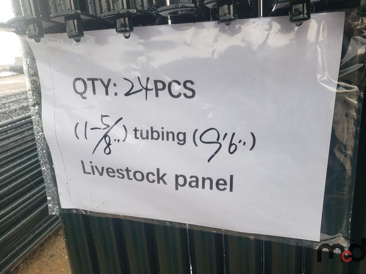 (1) Bundle of 1 5/8" Tubing 9'6" Livestock Panels (Quantity: 24 Pcs)