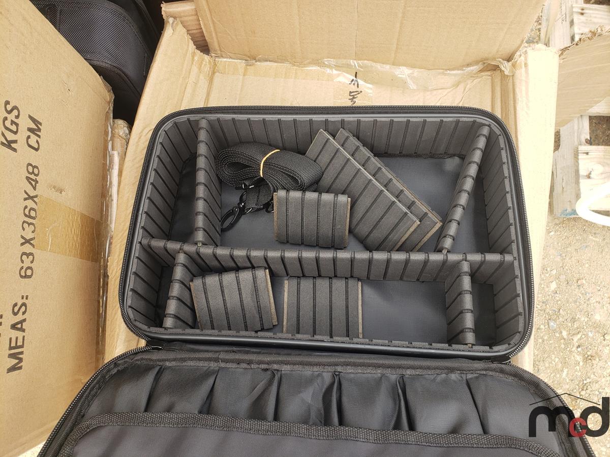 Boxes of Empty Storage Handheld Cases