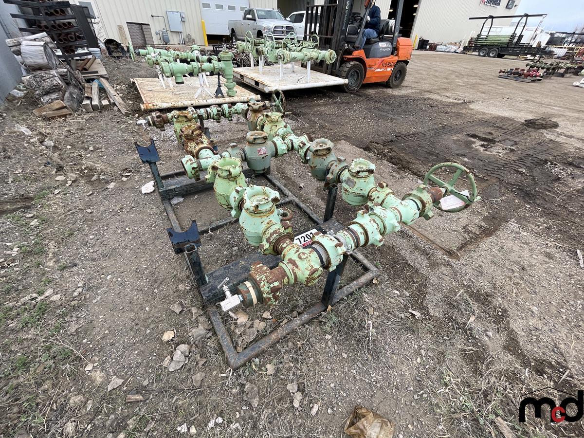 9-Valve Manifold on Stand