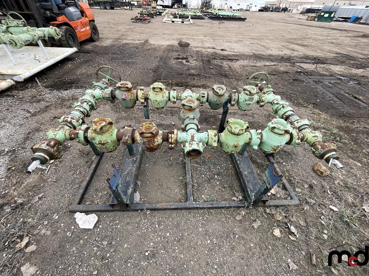 9-Valve Manifold on Stand