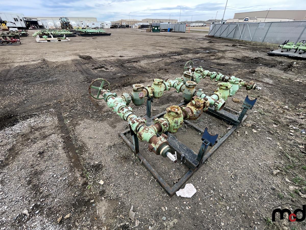 9-Valve Manifold on Stand