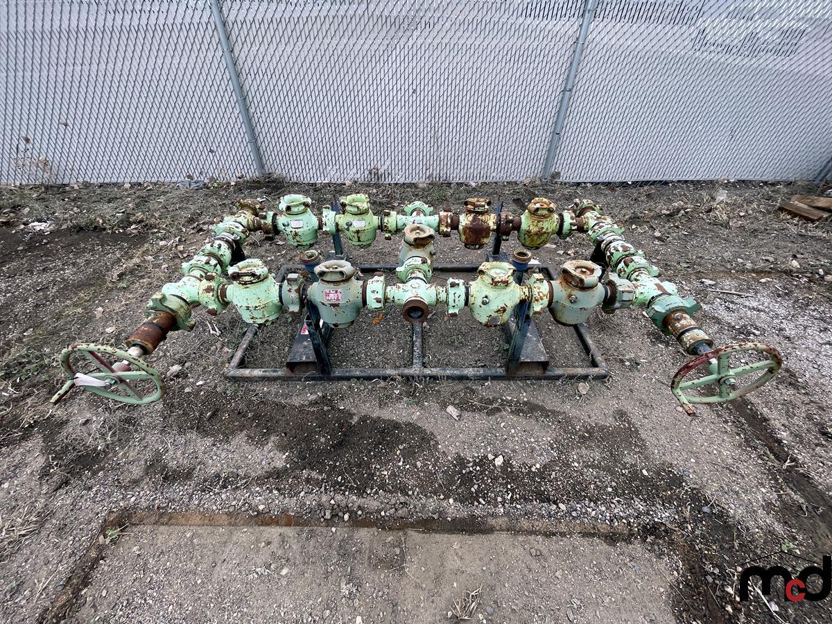 9-Valve Manifold on Stand