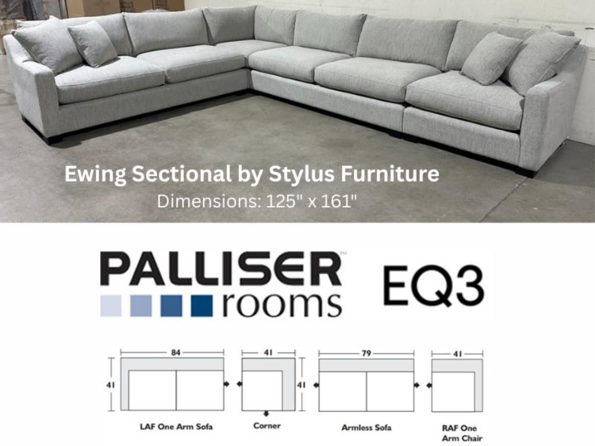 Sectional from Palliser EQ3, Saskatoon (Retail Value $9,000)