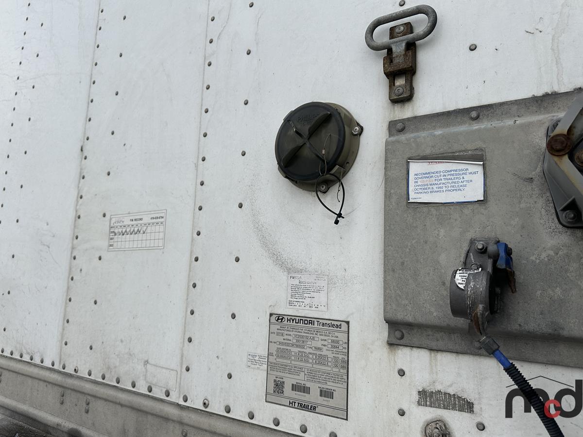 2019 Hyundai Translead 53' Dry Van Semi Trailer