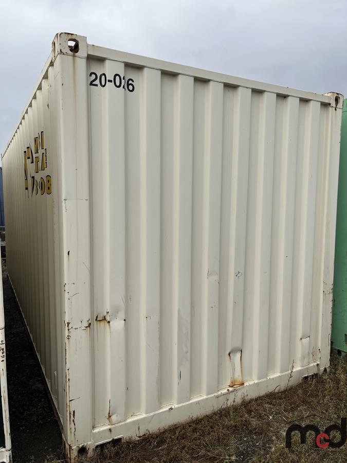 20' Sea Can Shipping Container (Cream)