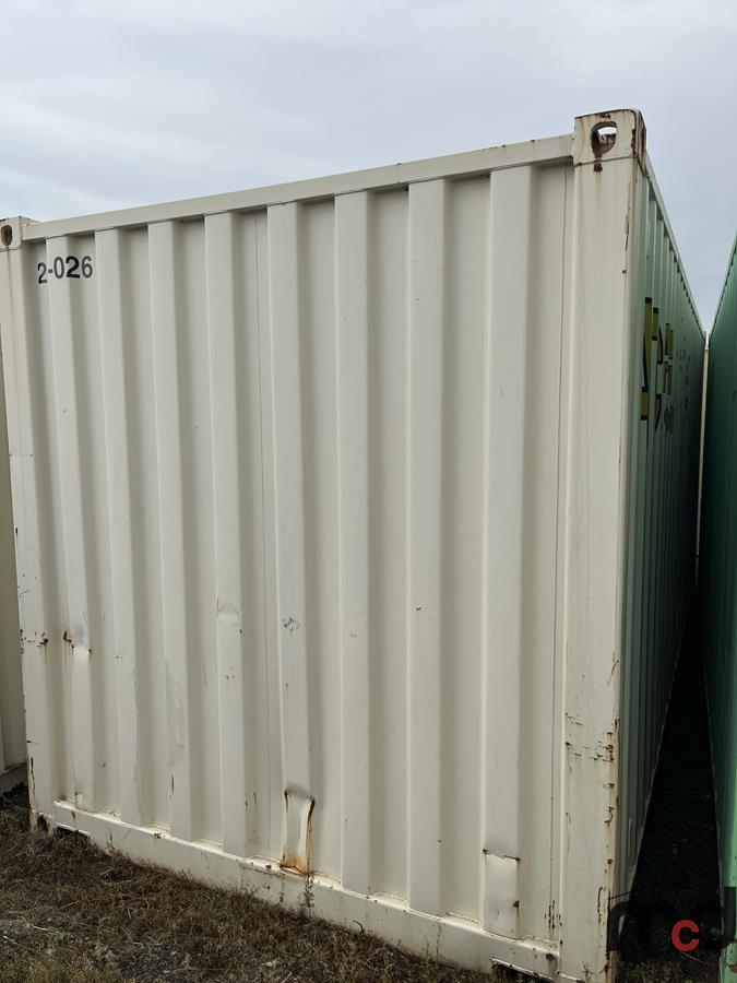 20' Sea Can Shipping Container (Cream)