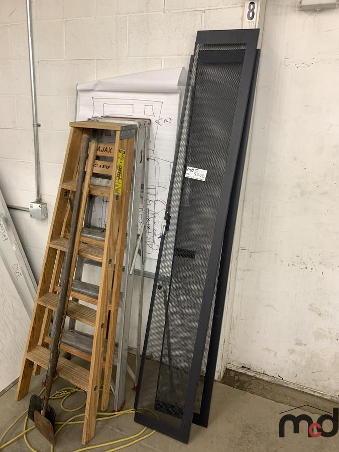 IT Doors, (2) Step Ladders & (2) Ice Scrapers