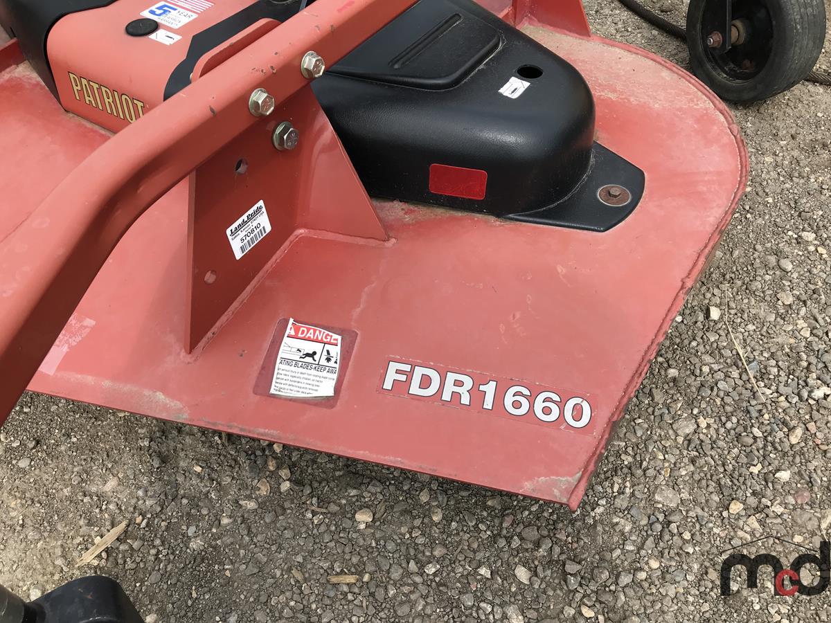 Land Pride Patriot FDR1660 Mower Deck