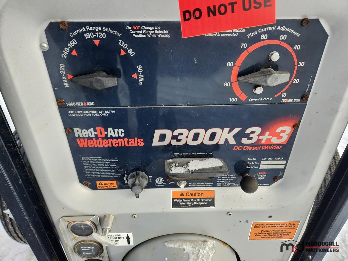 Red-D-Arc D300K 3+3 Welder Trailer (Non-Runner)