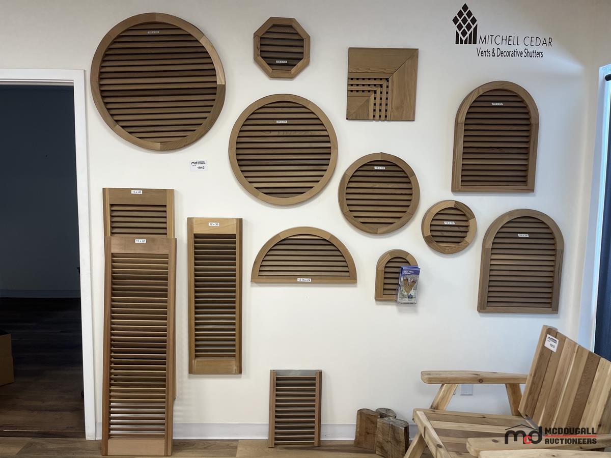 Assorted Cedar Shutter and Vent Covers