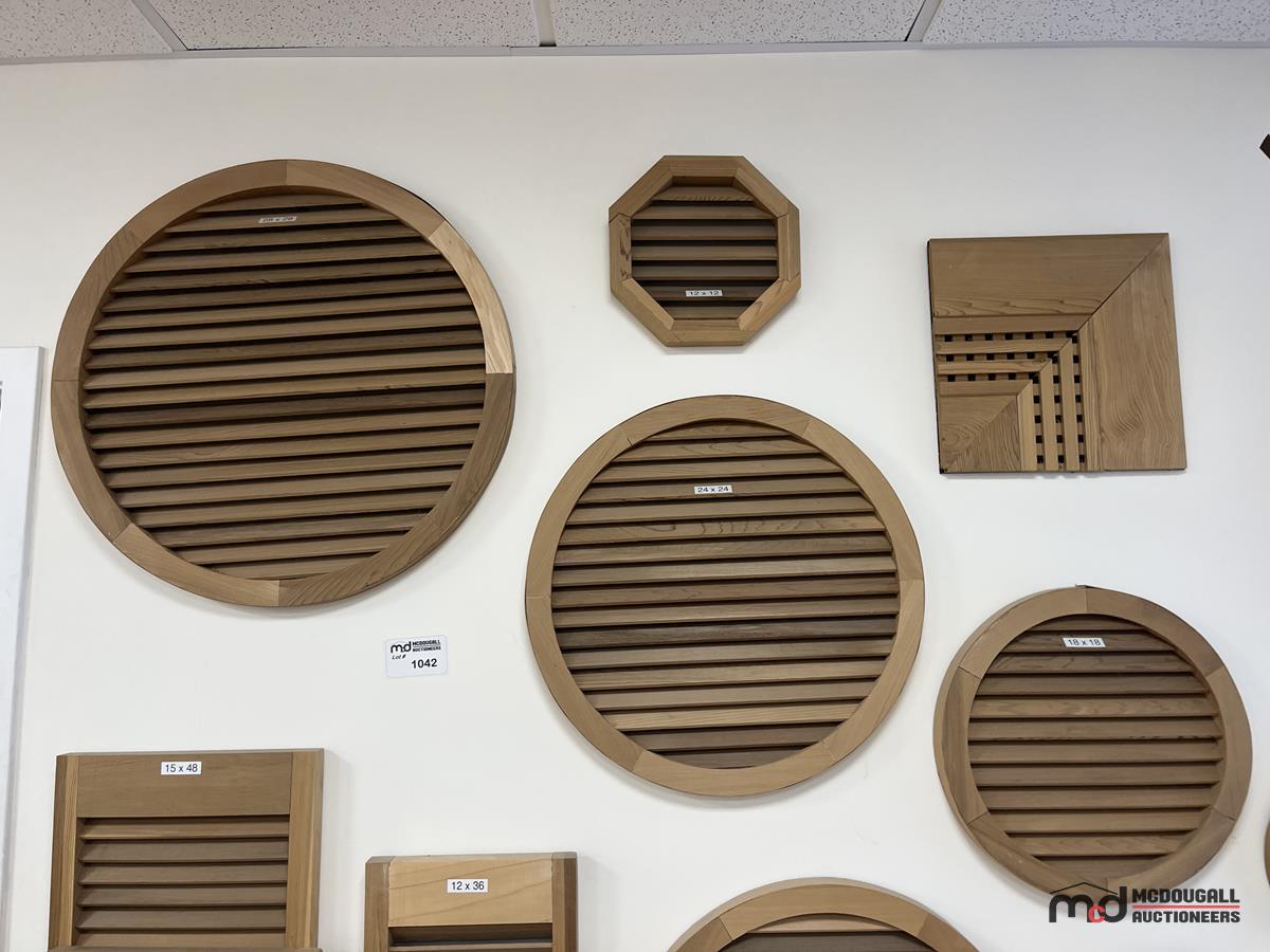 Assorted Cedar Shutter and Vent Covers