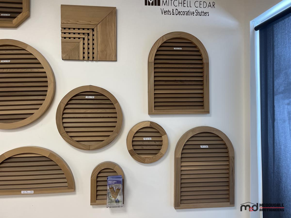 Assorted Cedar Shutter and Vent Covers