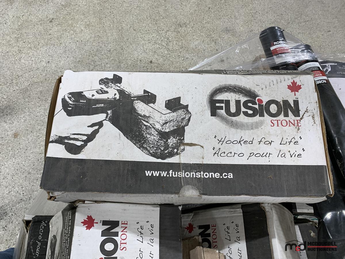 Pallet of Fusion Stone, Fawn Stone Veneer & Moisture Barrier