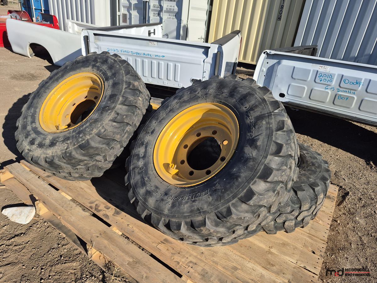 (4) Dunlop SP T9 Tires on 8-Bolt Rims