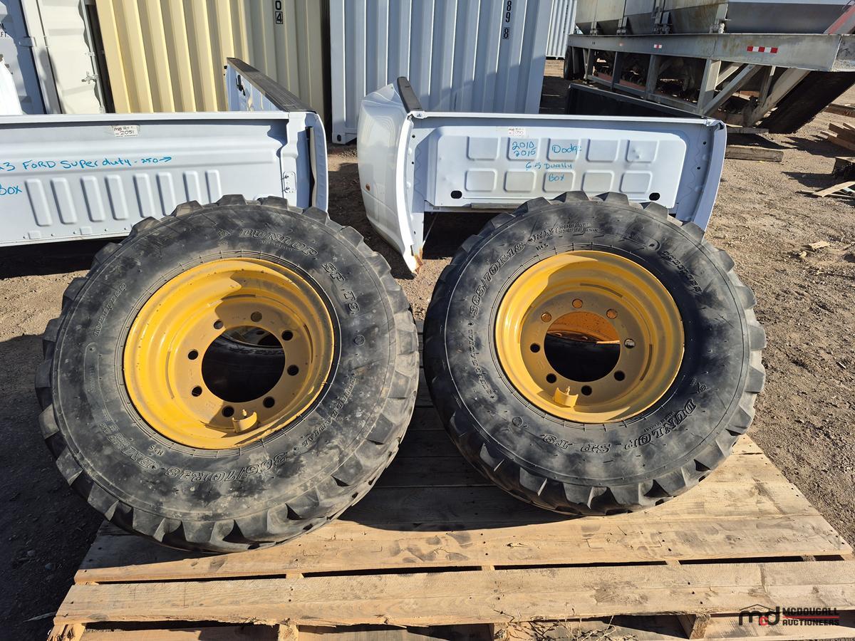 (4) Dunlop SP T9 Tires on 8-Bolt Rims