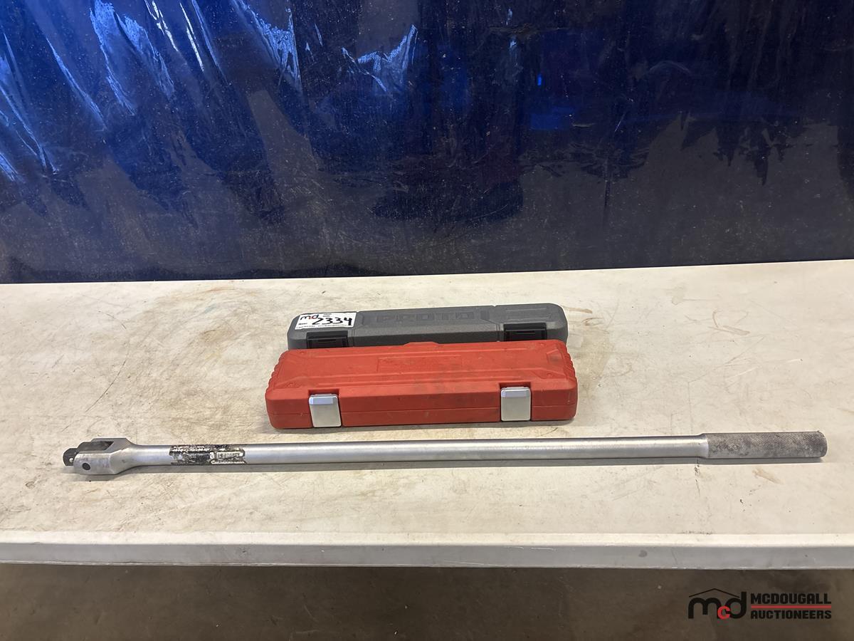 Proto Micrometer Torque Wrench, Impact Set & Breaker Bar