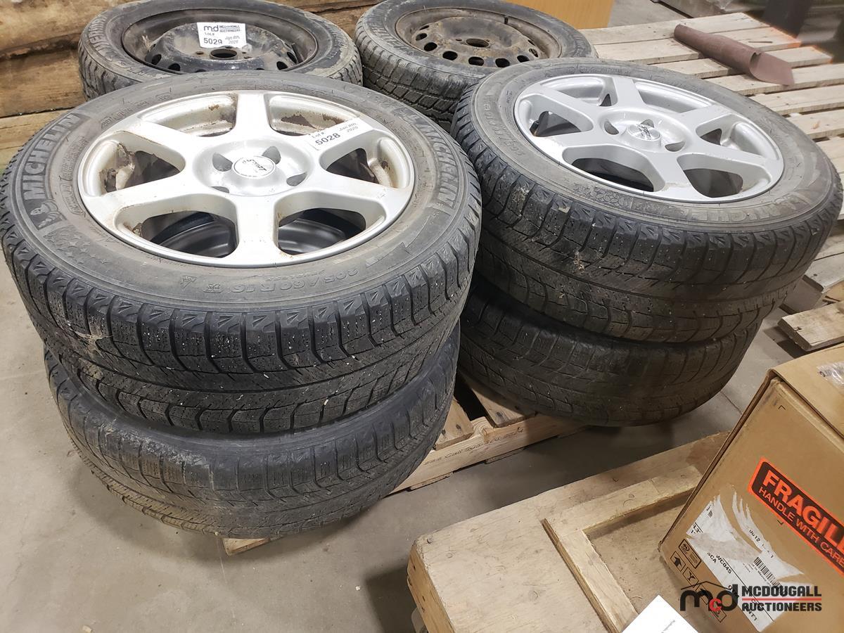 (4) Tires On Rims 205/60R16