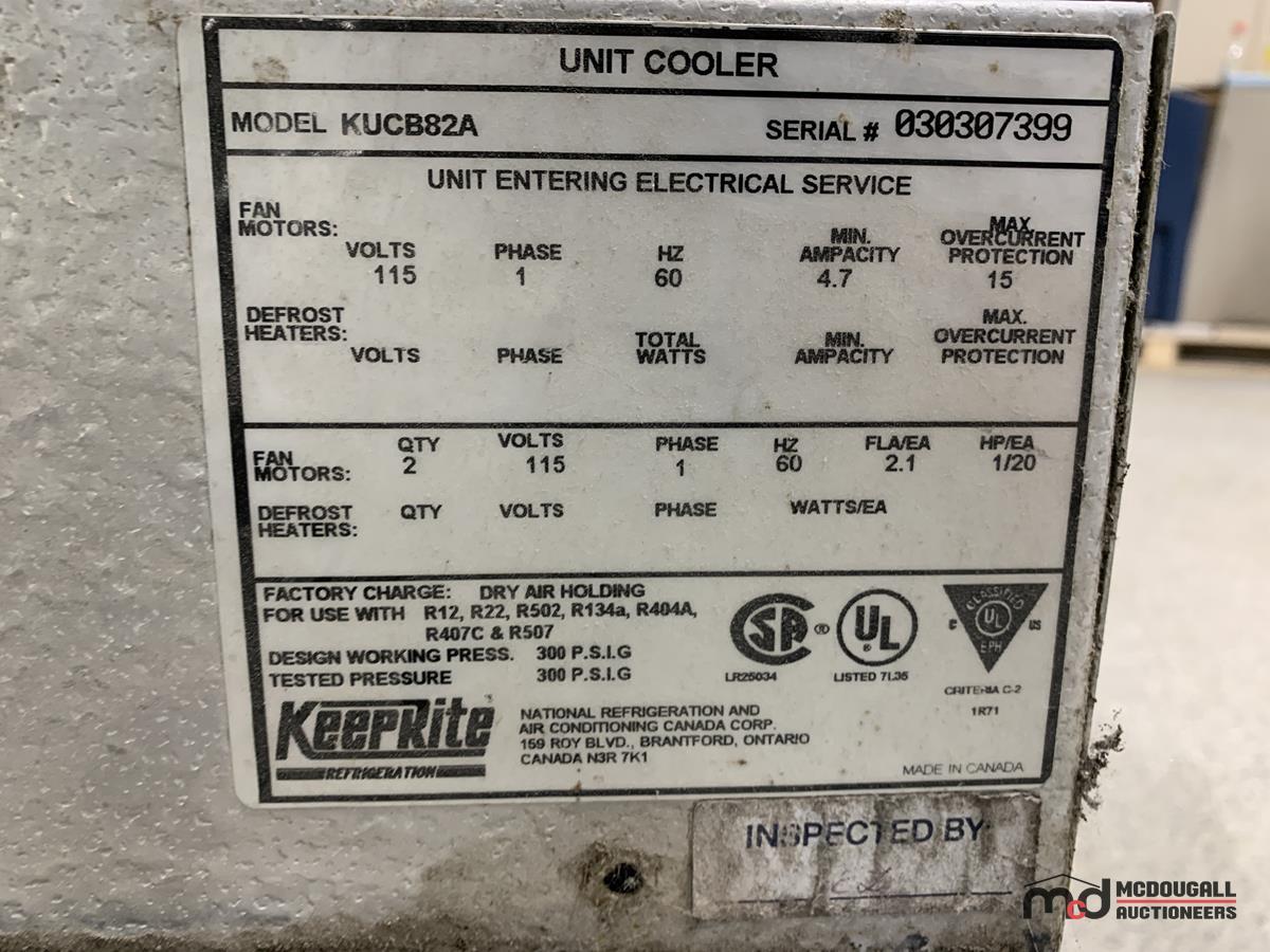 (2) Keeprite Unit Coolers