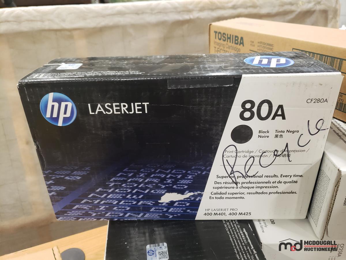 Pallet of HP Printer, HP Printer Parts, Cartridges & Misc. Electronic Parts