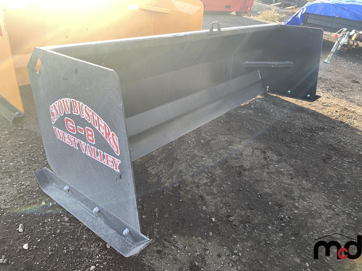 Unused West Valley Snow Busters Snow Pusher Blade Skid Steer Attachment