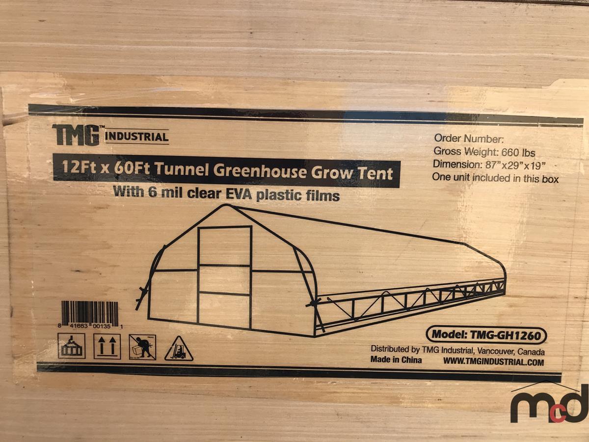 Unused TMG Industrial (12' x 60') Tunnel Greenhouse Grow Tent