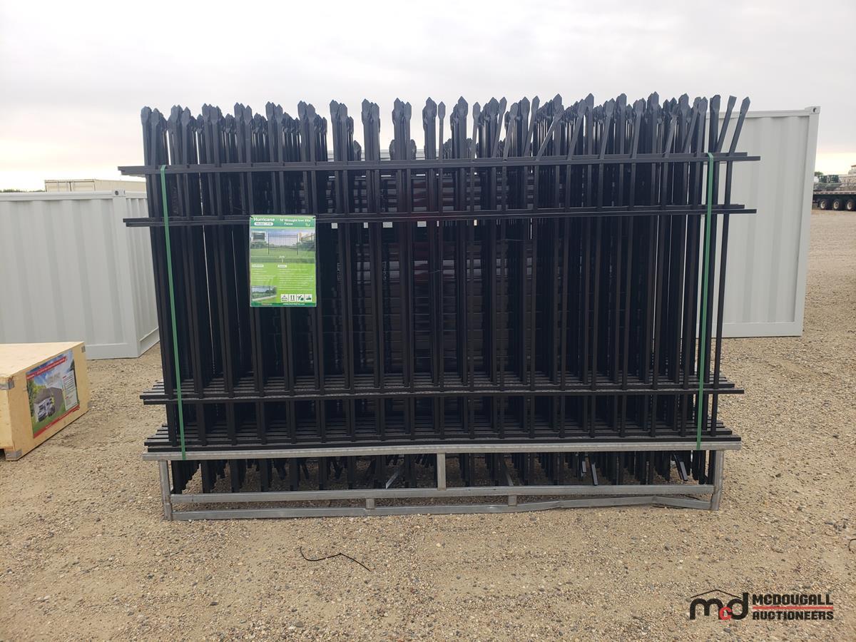 (22) F10 Hurricane 10' Wrought Iron Site Fence Panels