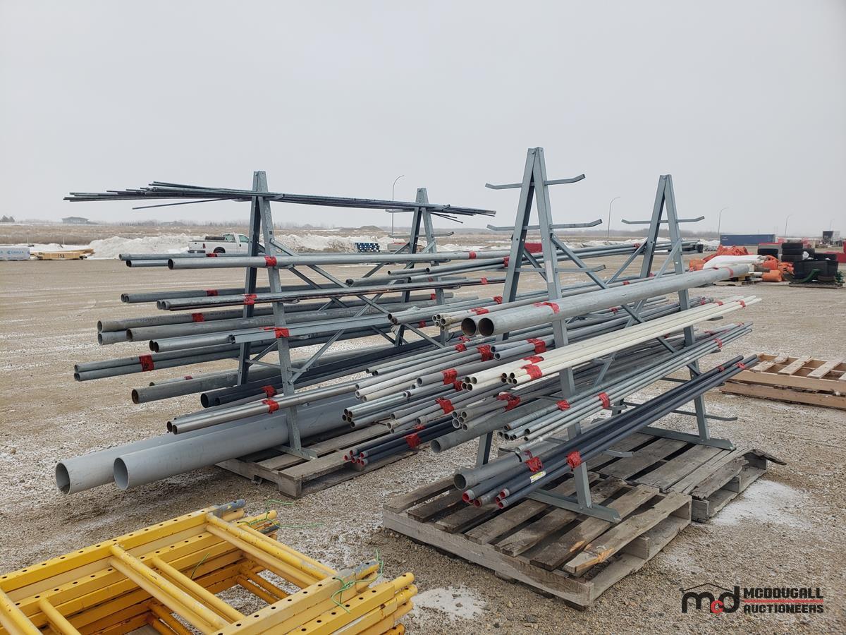 (2) Racks w/ Conduit Pipes