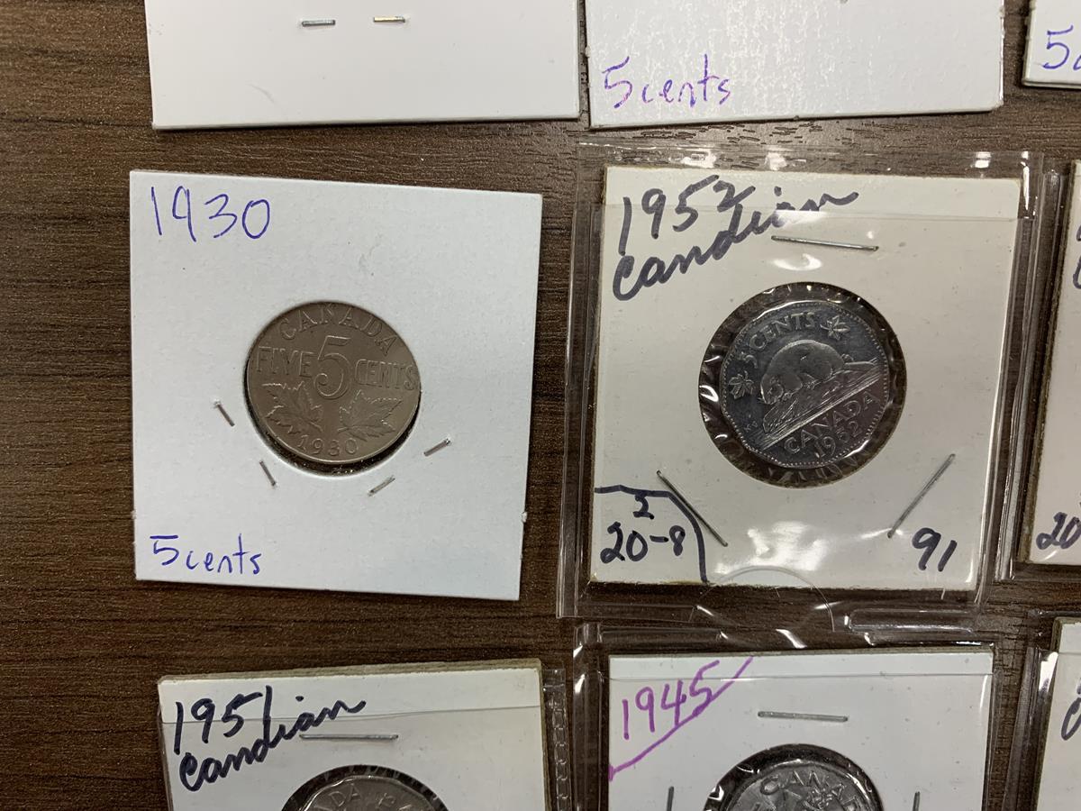 (20) Nickels in Protective Cases