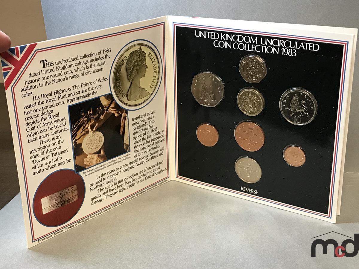 1983 United Kingdom Uncirculated (8) Coin Set