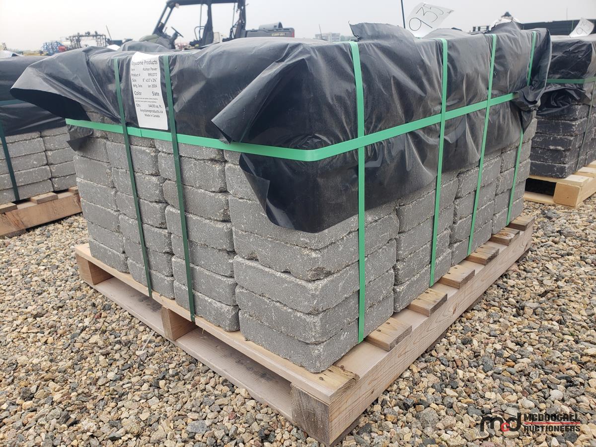 Keystone Products Roman Paver 8" x 10" x 2 3/8" Slate Coloured Patio ...