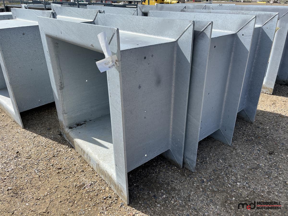 (3) (4' x 4' x 2') Steel Roof Curbs