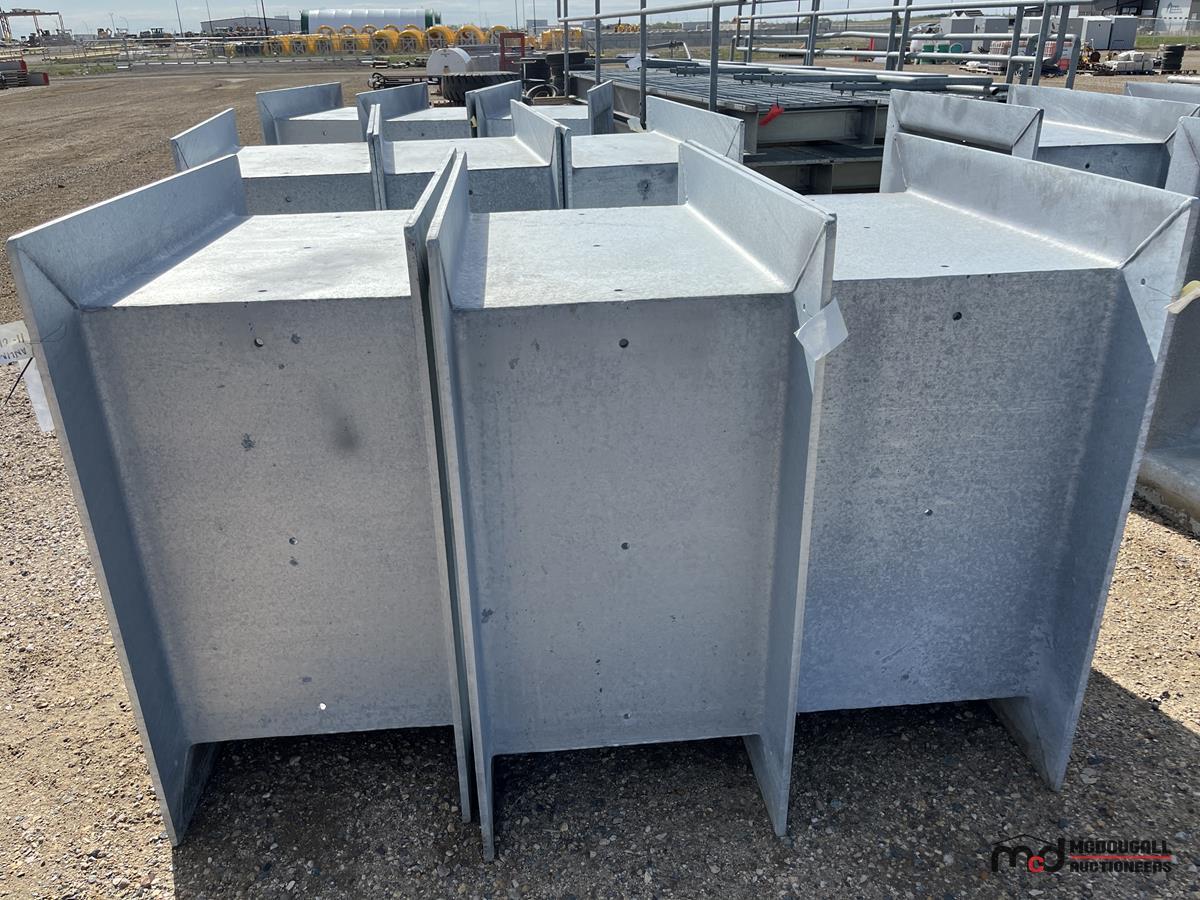 (3) (4' x 4' x 2') Steel Roof Curbs