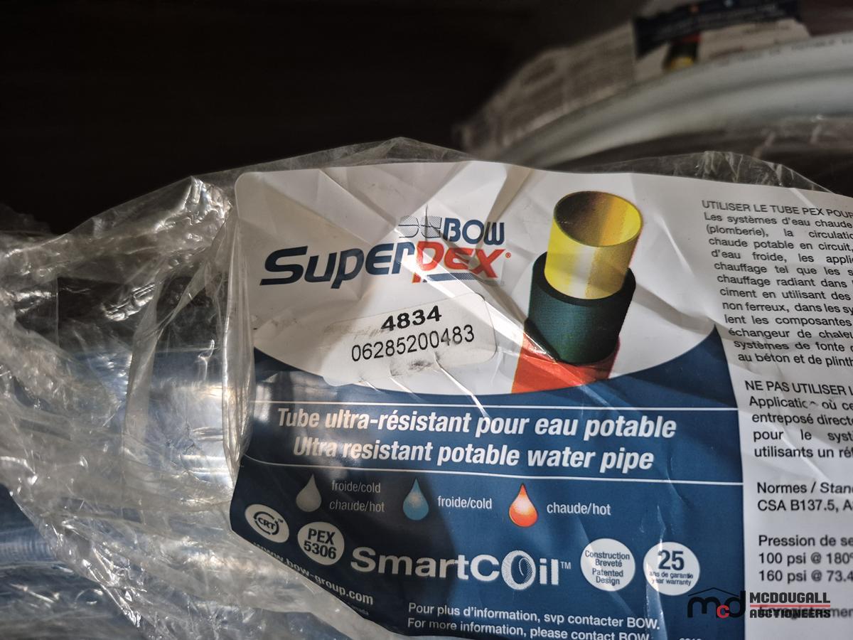 G.E. Dryer & (4) Rolls of Superpex Water Pipe