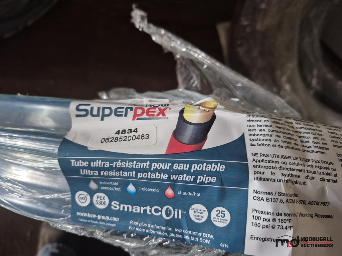 G.E. Dryer & (4) Rolls of Superpex Water Pipe