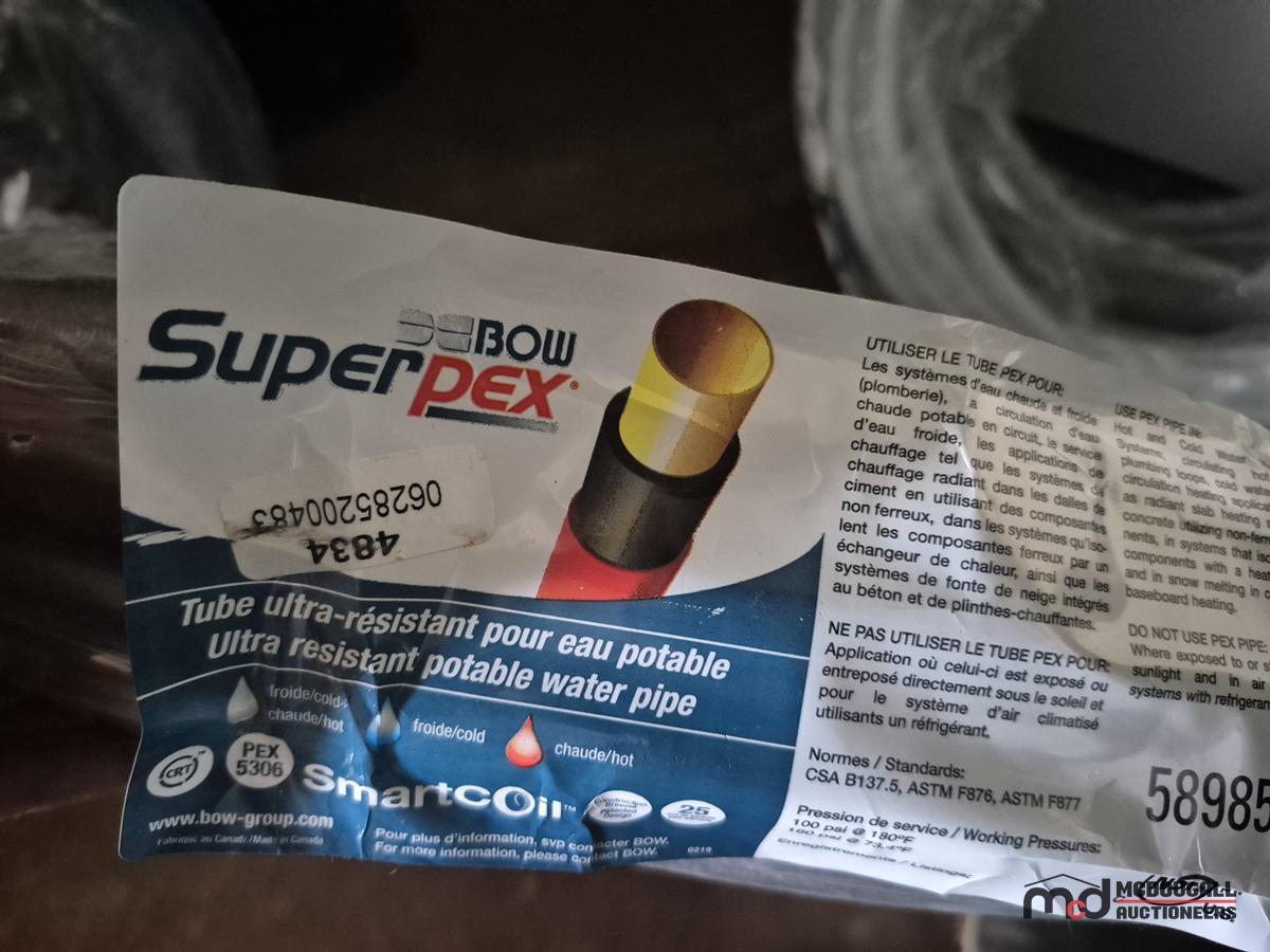 G.E. Dryer & (4) Rolls of Superpex Water Pipe