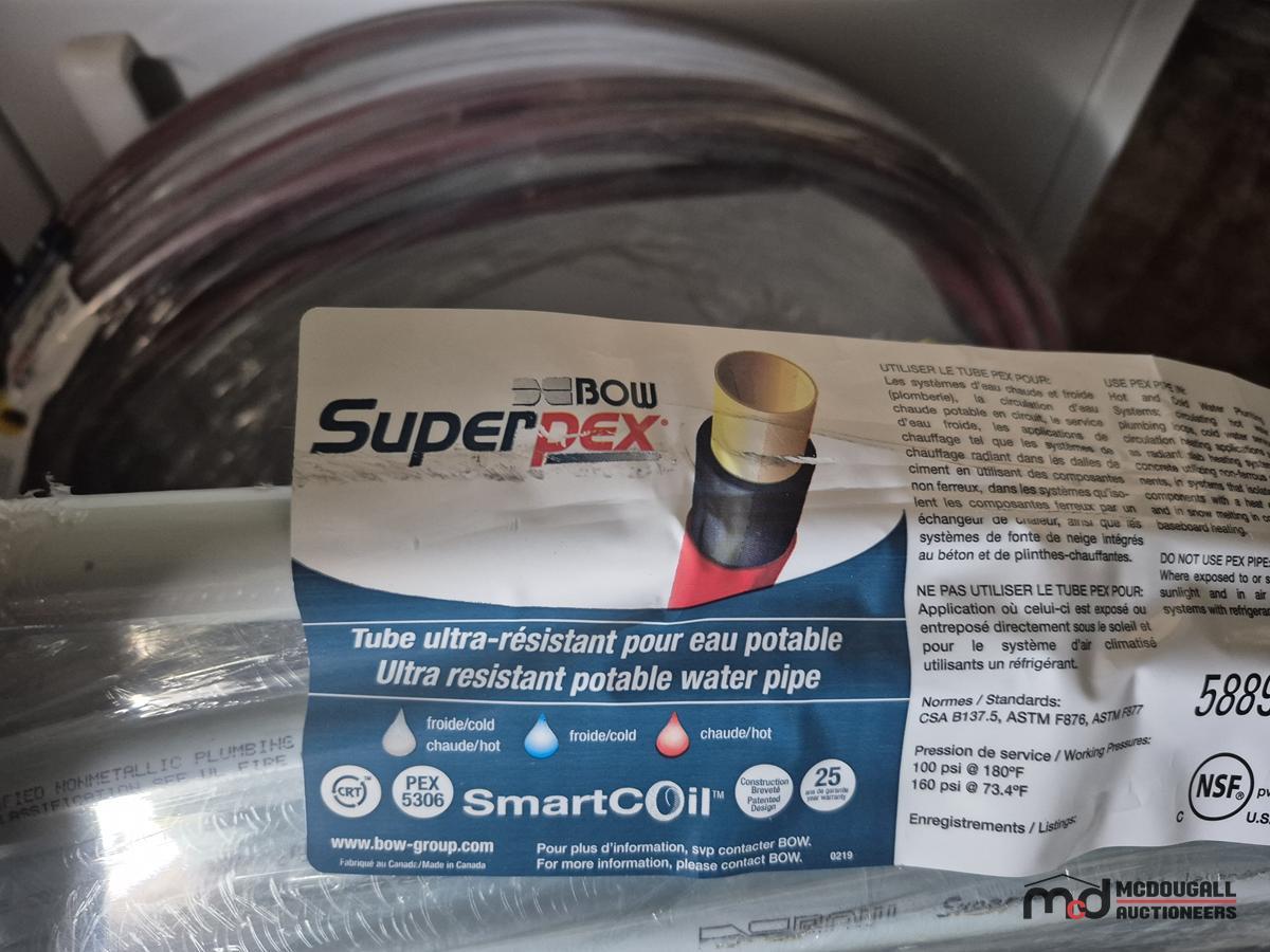 G.E. Dryer & (4) Rolls of Superpex Water Pipe