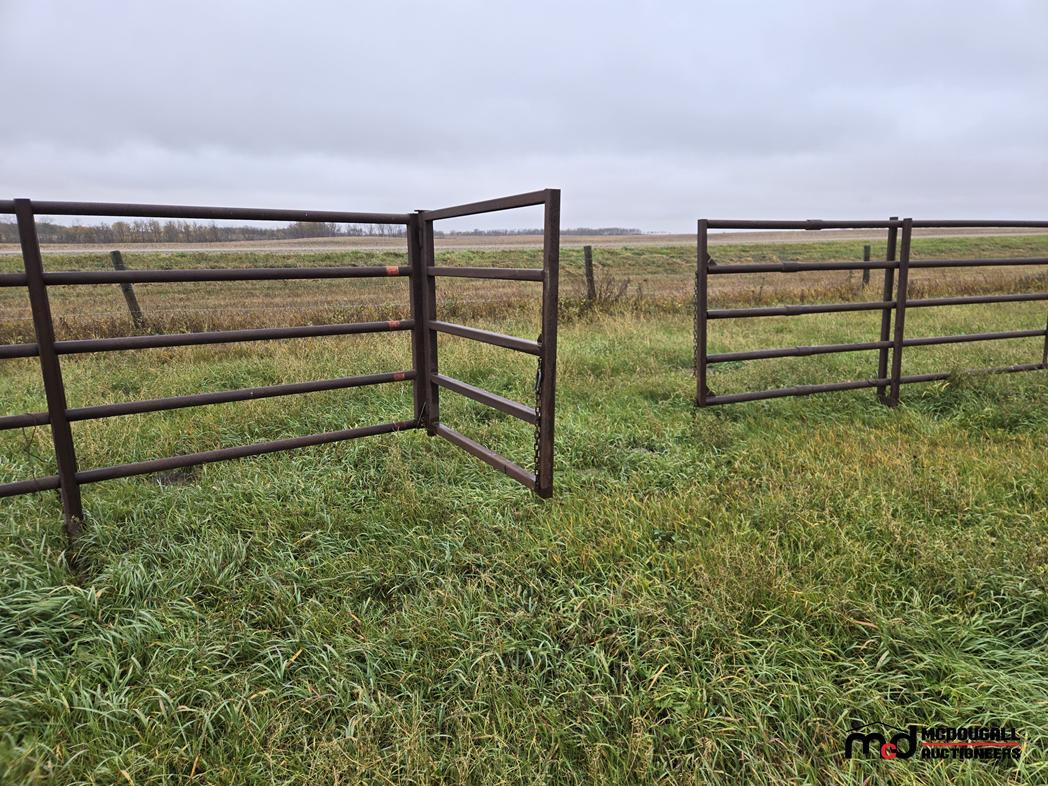 (4) Steel Corral Panels w/ Gates
