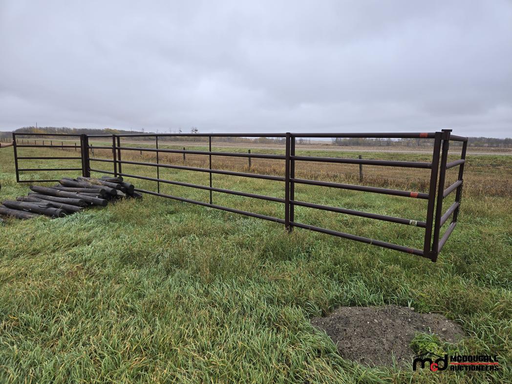 (4) Steel Corral Panels w/ Gates