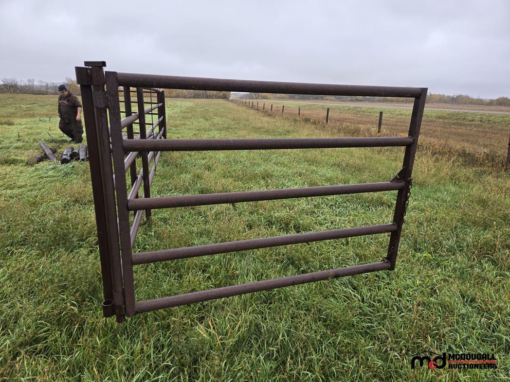 (4) Steel Corral Panels w/ Gates