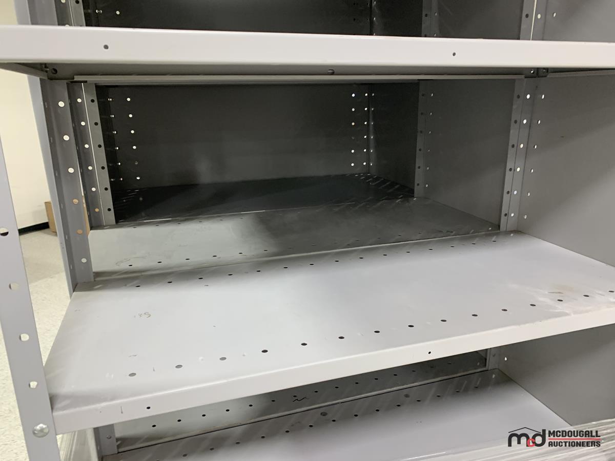 (3) Large Metal Shelves