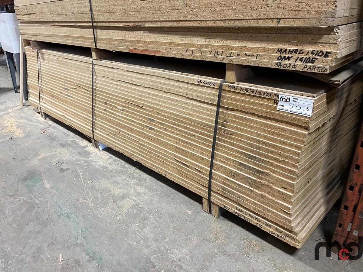 Lift of (4' x 8' x 3/4") Industrial Particle Board