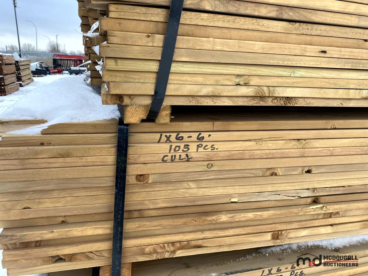 Assorted Treated Cull Lumber