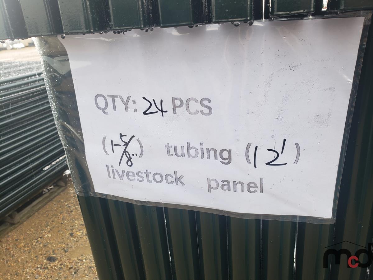 (1) Bundle of 1 5/8" Tubing 12' Livestock Panels (Quantity: 24 Pcs)