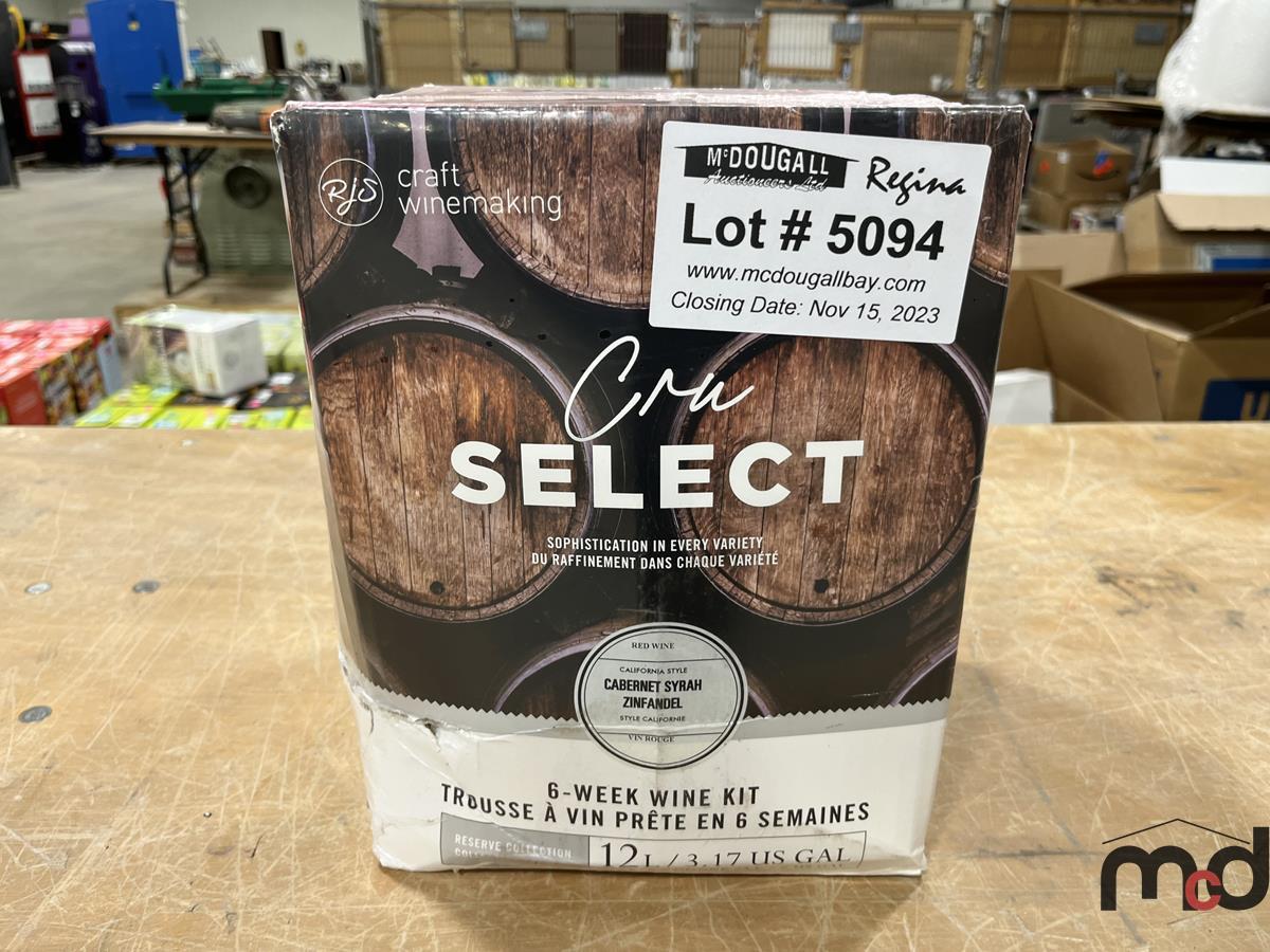 Unused CRU Select Cabernet Syrah 6-Week Wine Kit - Must Take 2 Times ...